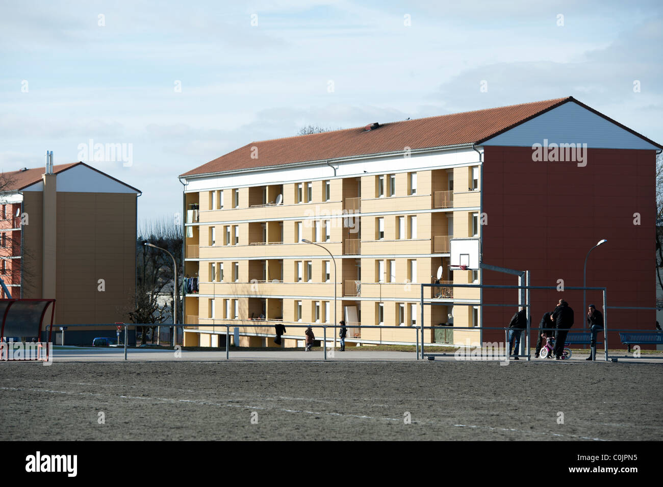 Stock photo of inner city housing in Limoges, France Stock Photo - Alamy