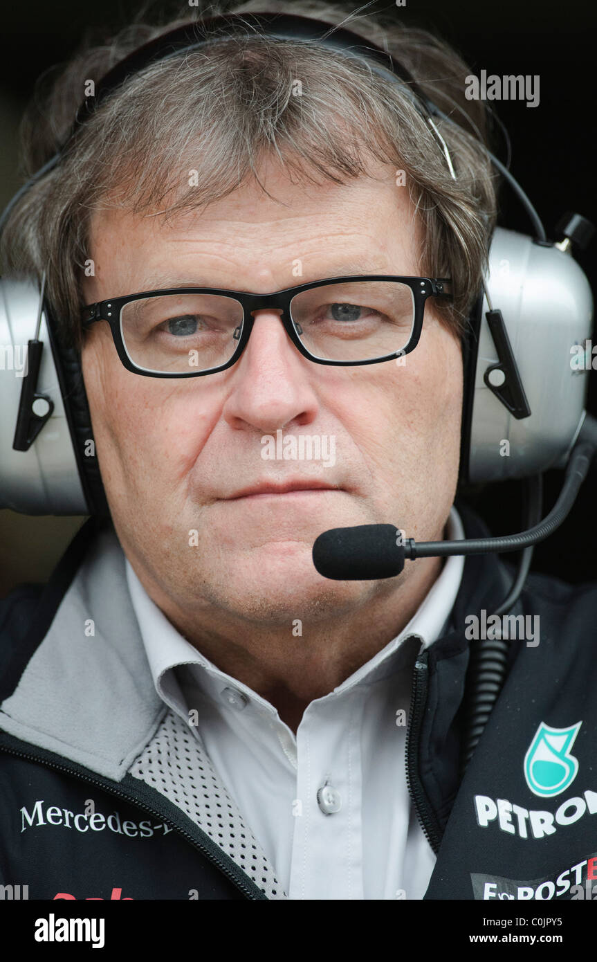 portrait of Norbert Haug, chief of motorsport, Mercedes-Benz Stock ...