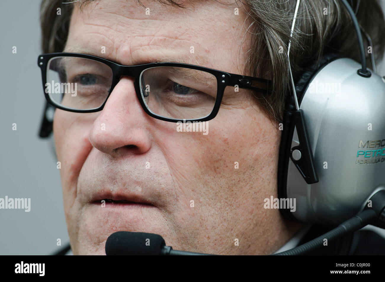 portrait of Norbert Haug, chief of motorsport, Mercedes-Benz Stock ...
