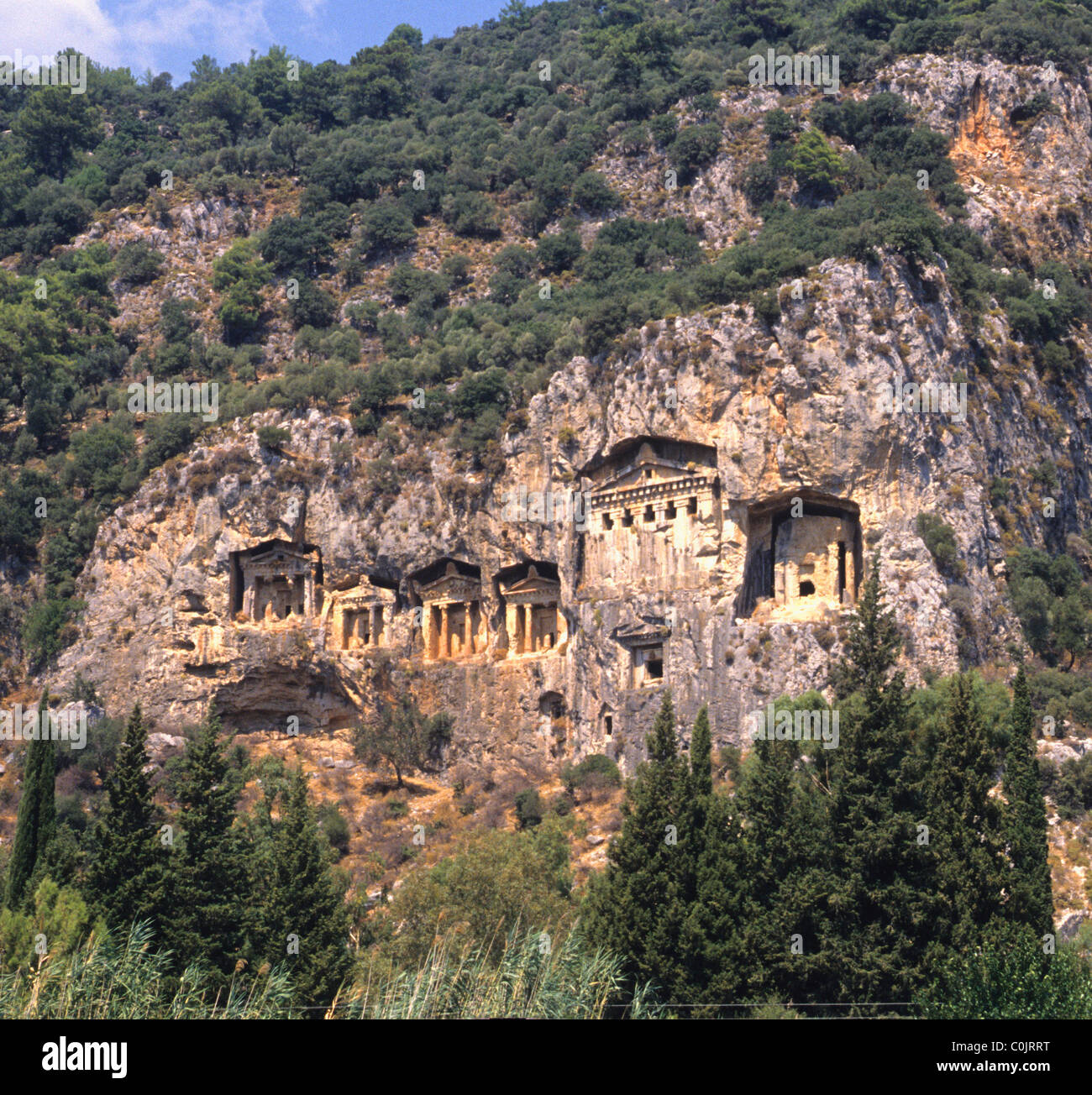 Close lycian tombs hi-res stock photography and images - Alamy