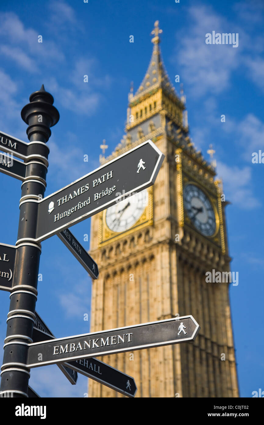 Ste Stephen's Tower and a sign Stock Photo - Alamy