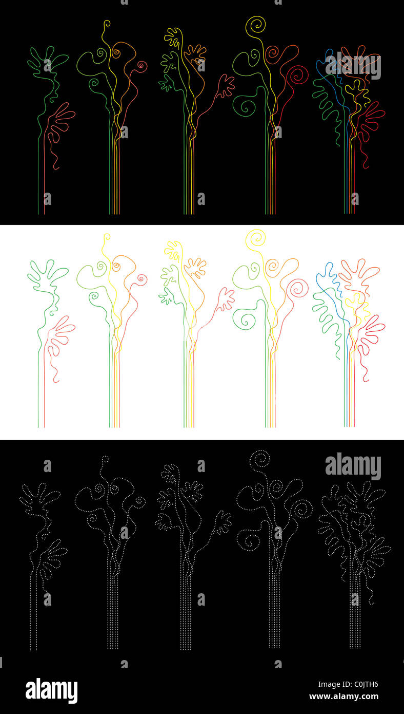 floral design elements Stock Photo - Alamy