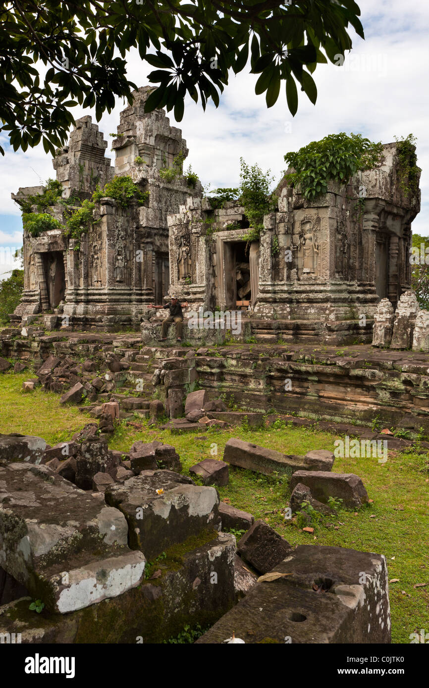 Phnom Bok temple. 10th century. Siem Reap, Cambodia. Asia Stock Photo ...