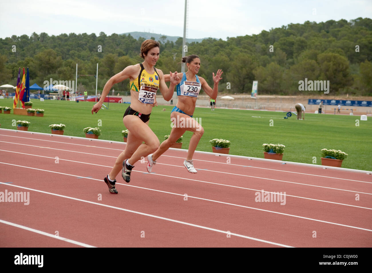 women racing running Athletics competition race Championships Spain ...