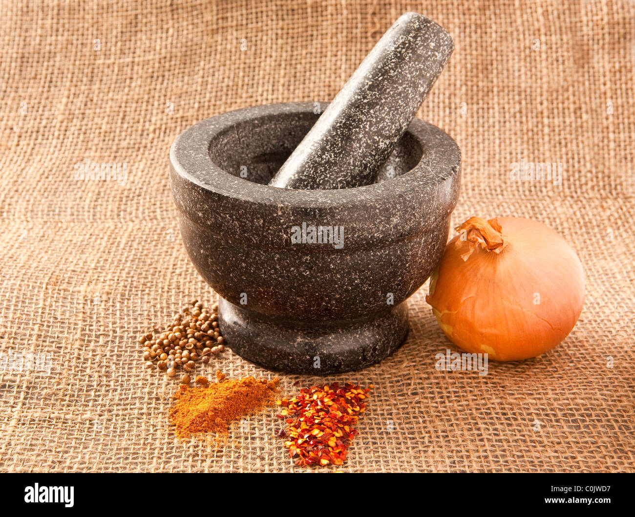 Pestle and mortar Stock Photo - Alamy