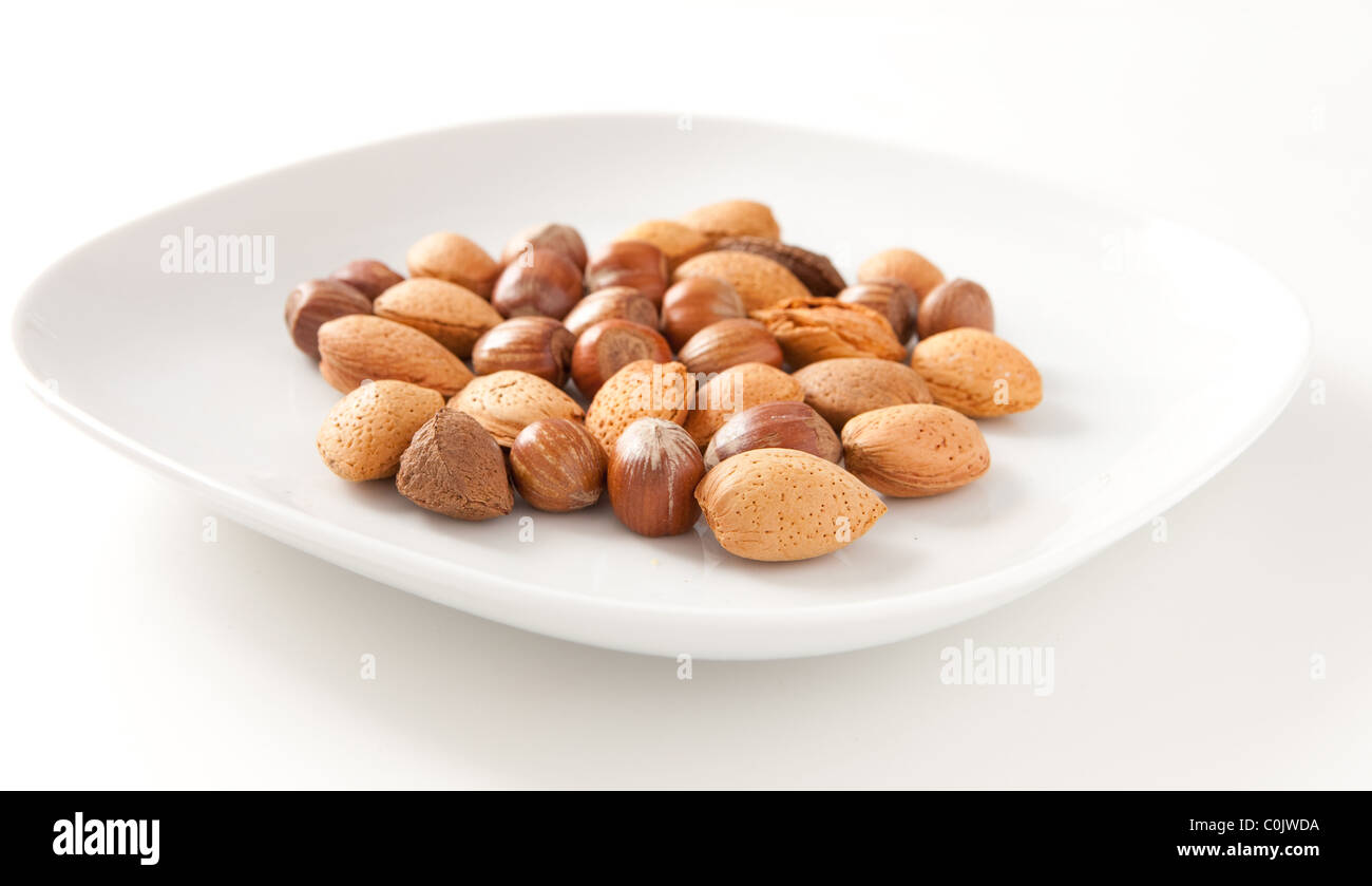 Dish of mixed nuts Stock Photo - Alamy
