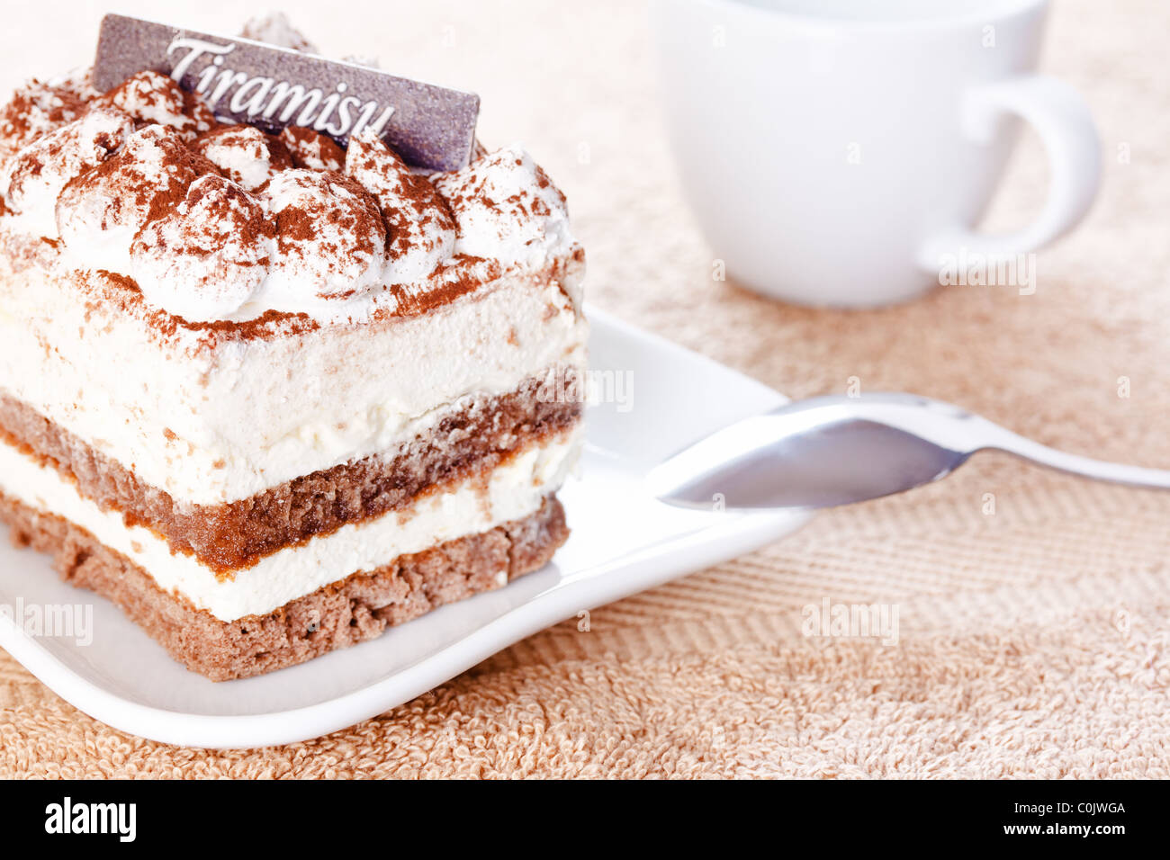 Tiramisu plate hi-res stock photography and images - Alamy