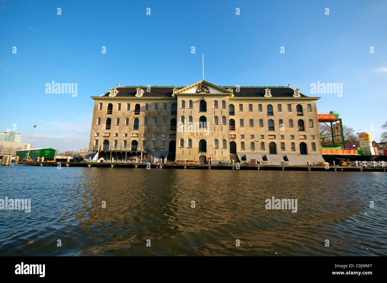 Buildings canal sea Amsterdam Stock Photo - Alamy