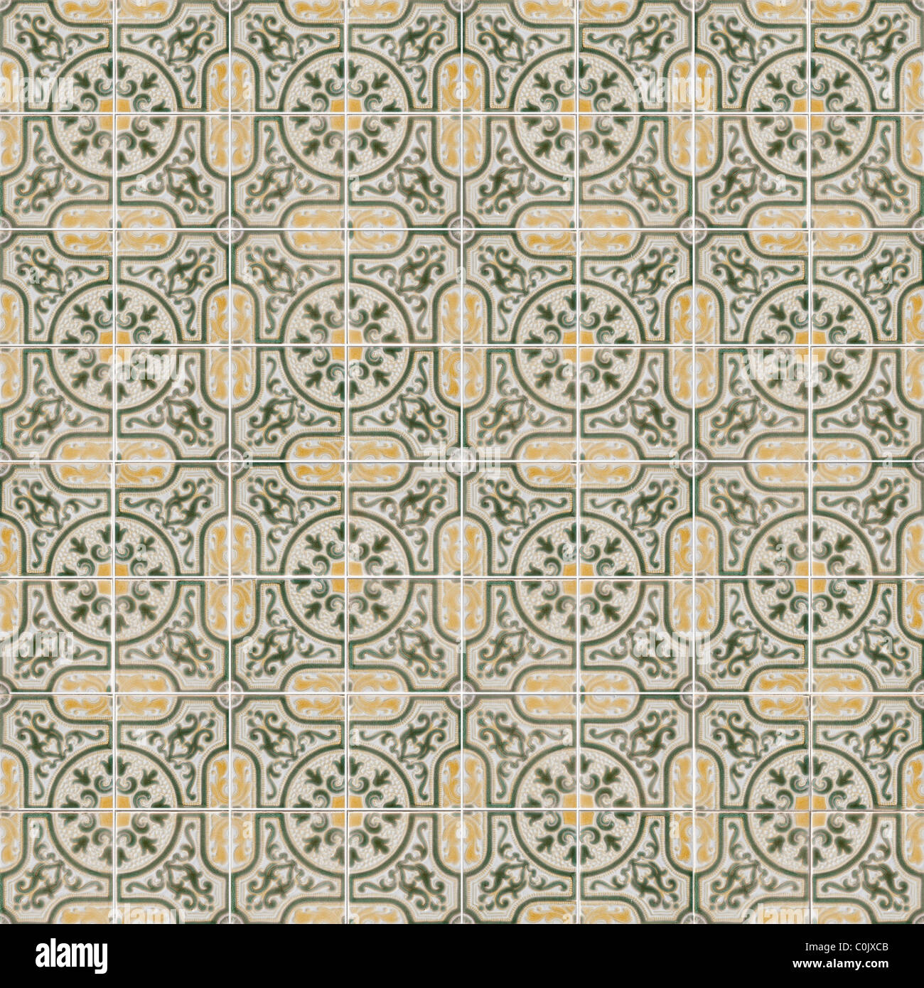 Seamless tile pattern of ancient ceramic tiles Stock Photo - Alamy