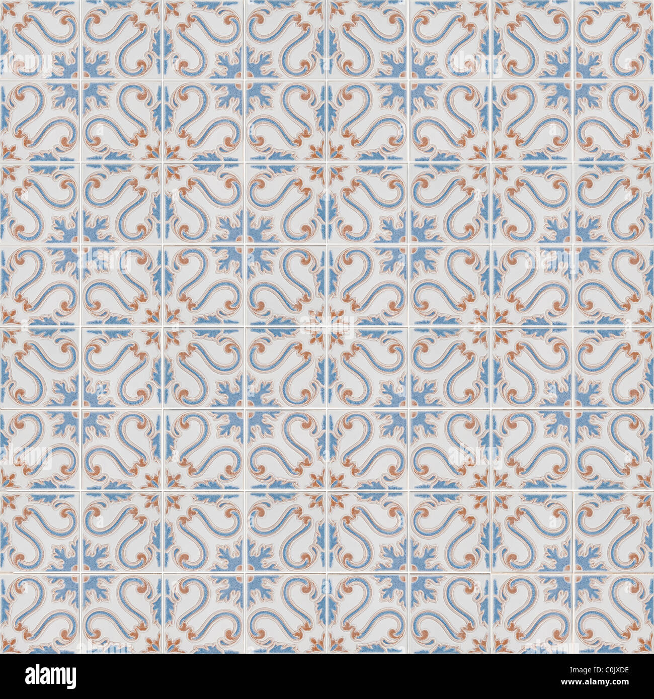 Seamless tile pattern of ancient ceramic tiles Stock Photo - Alamy