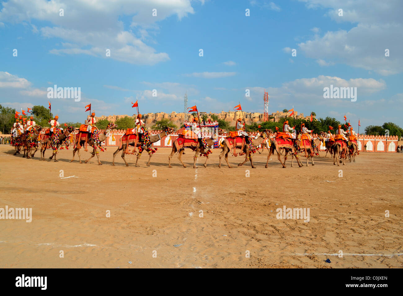 camel show in jaisalmer, Rajasthan, India Stock Photo - Alamy
