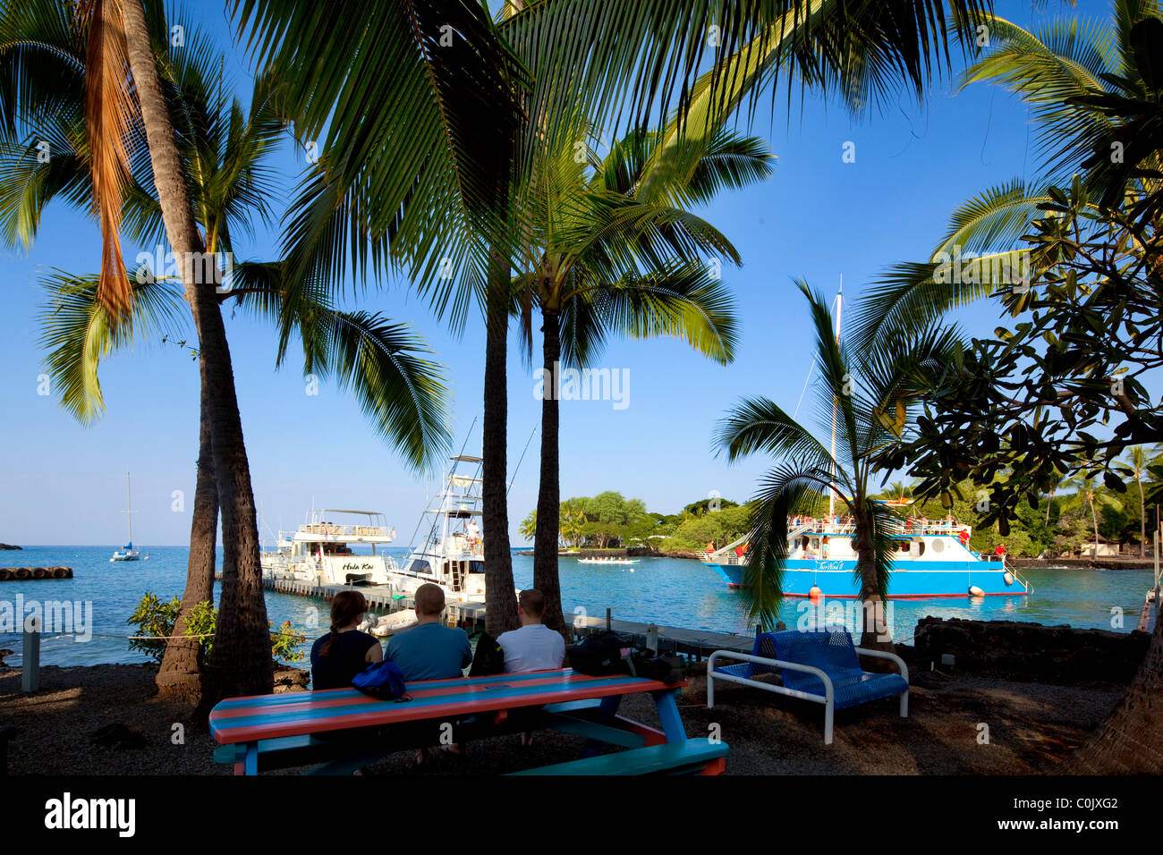 Keauhou Bay, Kailua Kona, Island of Hawaii, Hawaii Stock Photo - Alamy