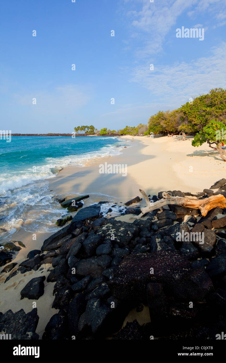 Mahaiula Beach, Kekaha Kai State Park, Kona, Island of Hawaii, Hawaii ...