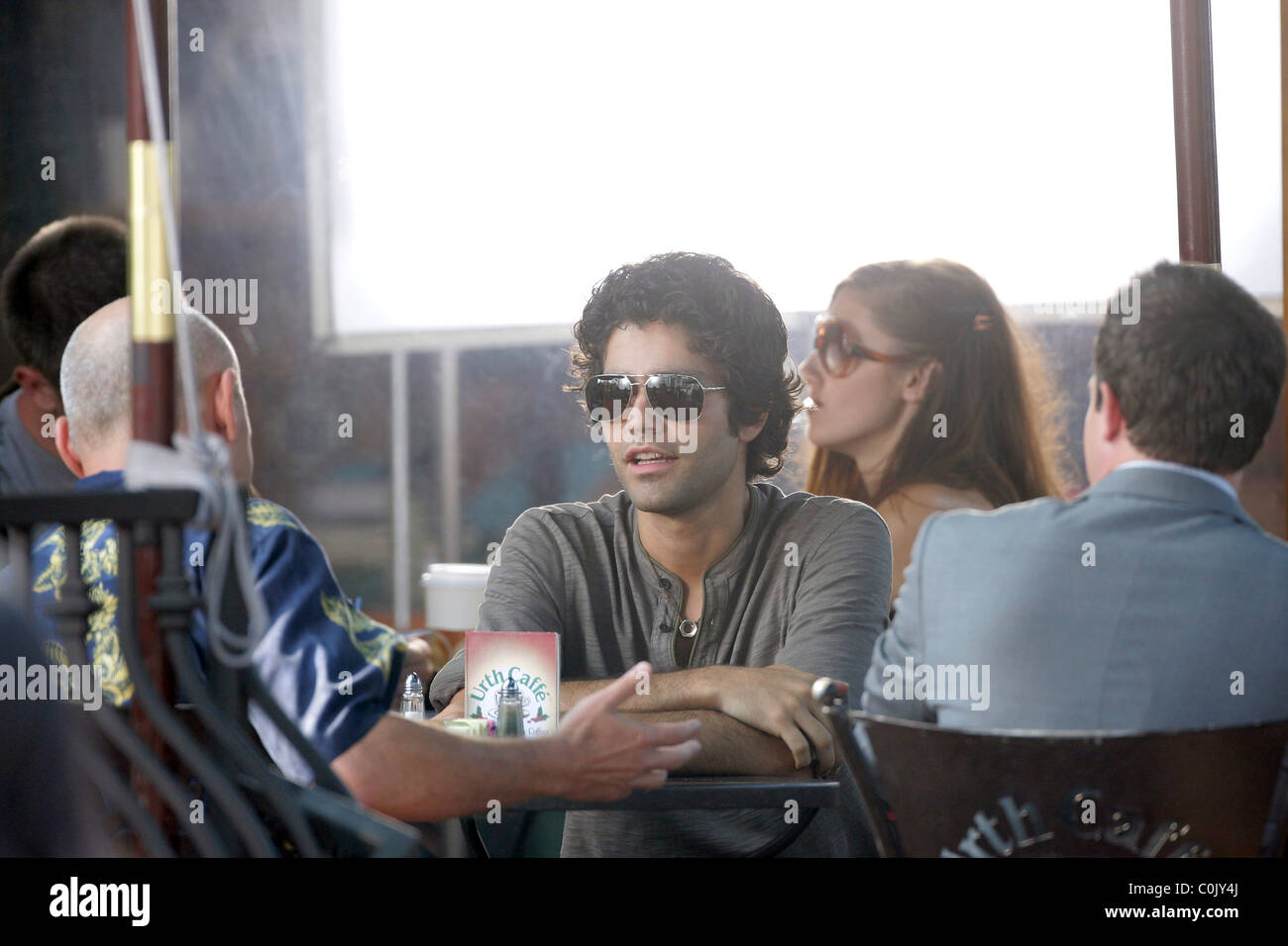 Adrian Grenier, The cast of HBO's 'Entourage' filming a scene at the ...