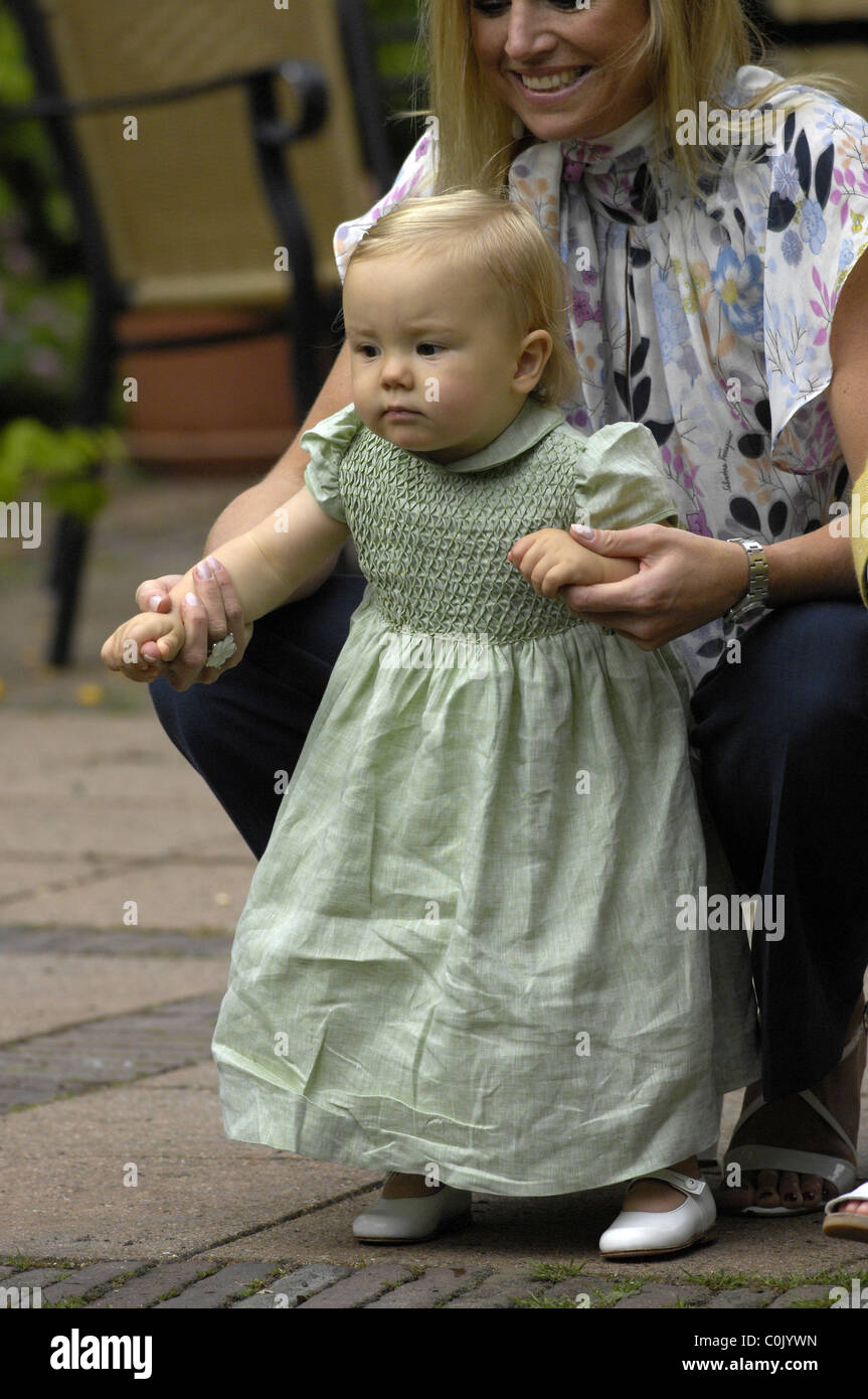 Princess Maxima and Princess Ariane of the Netherlands during a Dutch ...