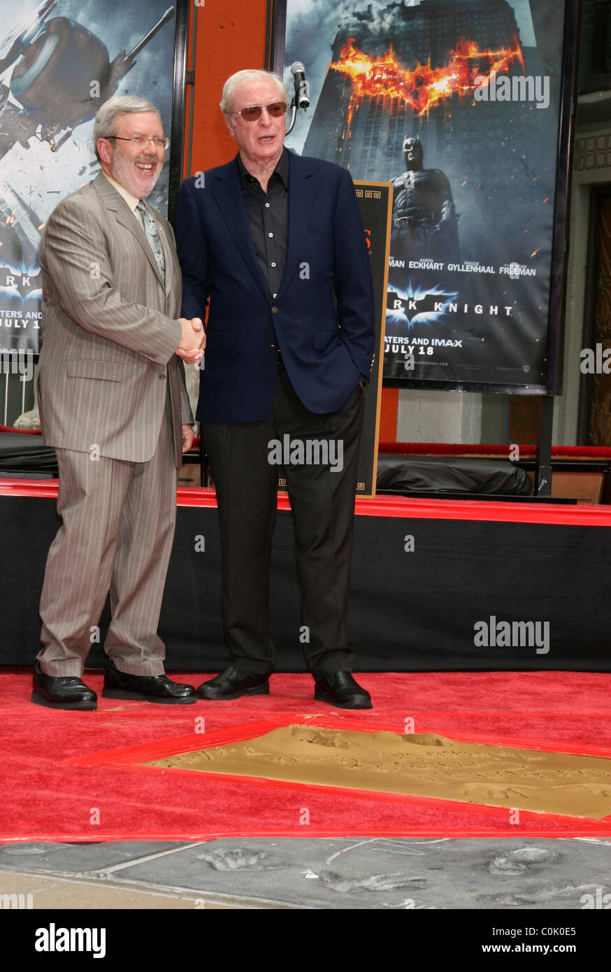 Leonard Maltin and Michael Caine Michael Caine Handprint and Footprint ...