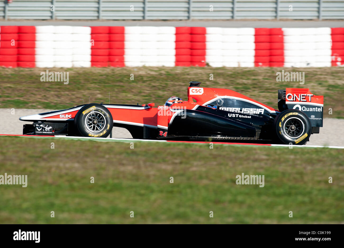 Timo Glock (Germany) in his Virgin Racing-Cosworth VR-02, Formula 1 ...