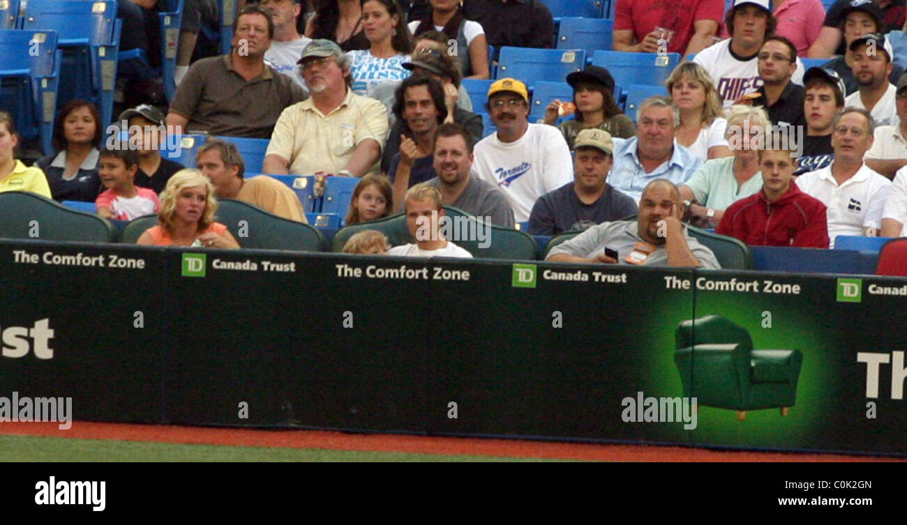 Brian Littrell from The Backstreet Boys takes his son Baylee out for a ...