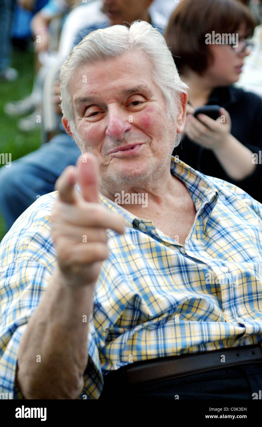 Sid Bernstein at the Free Summer Concert at The Asser Levy Seaside Park ...
