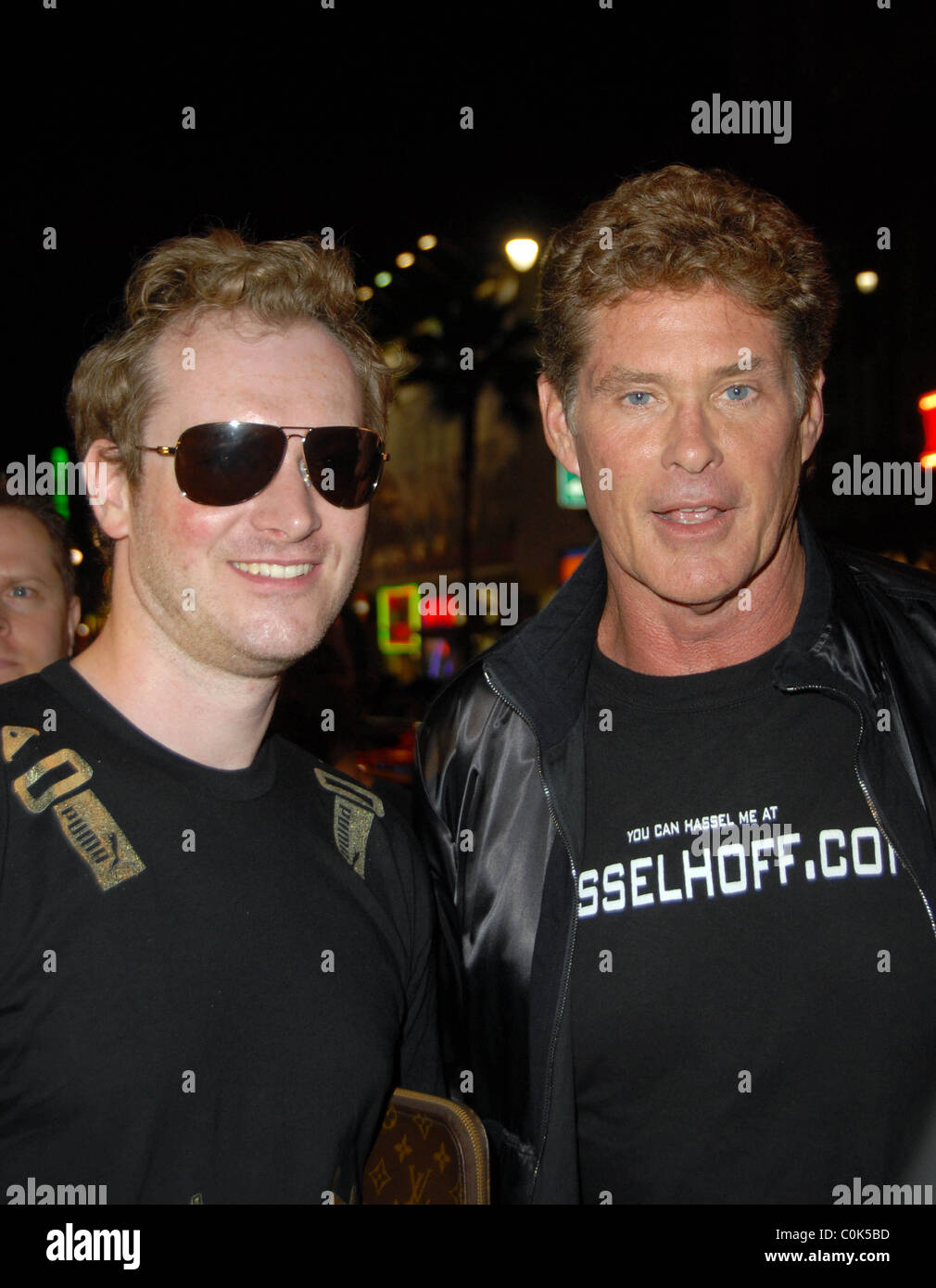 David Hasselhoff and Maximillion Cooper, Head organizer of the Event ...