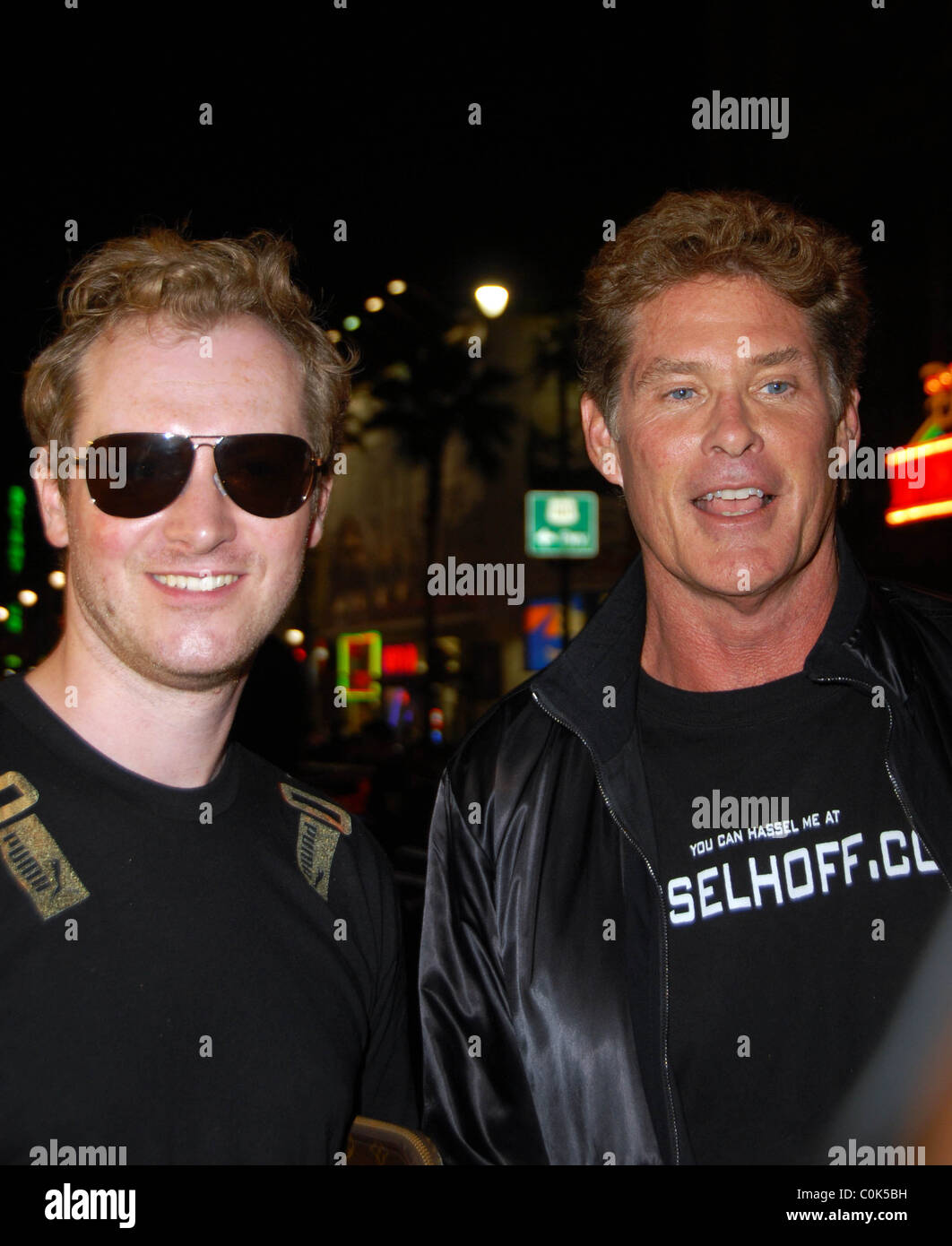 David Hasselhoff and Maximillion Cooper, Head organizer of the Event ...