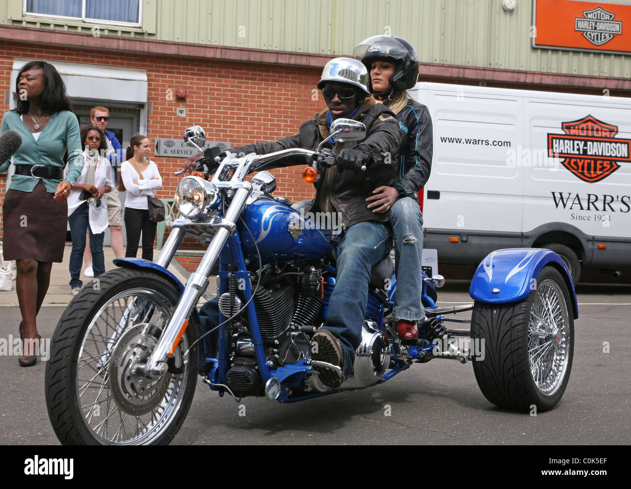 Shaun Wright-Phillips and Hofit Golan 2008 Harley Davidson celebrity ...