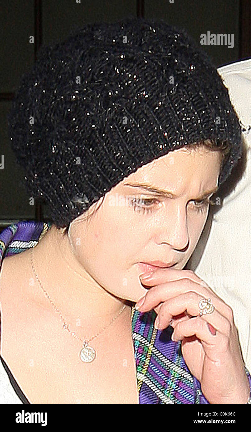 Kelly Osbourne leaves the studio after presenting her Radio 1 show 'The ...