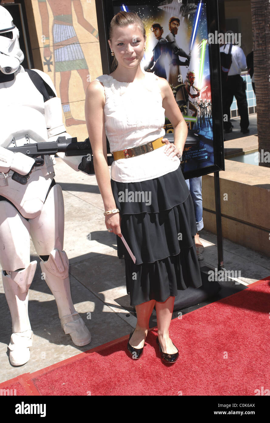 Jamie King 'Star Wars: The Clone Wars' premiere at the Egyptian Theater ...
