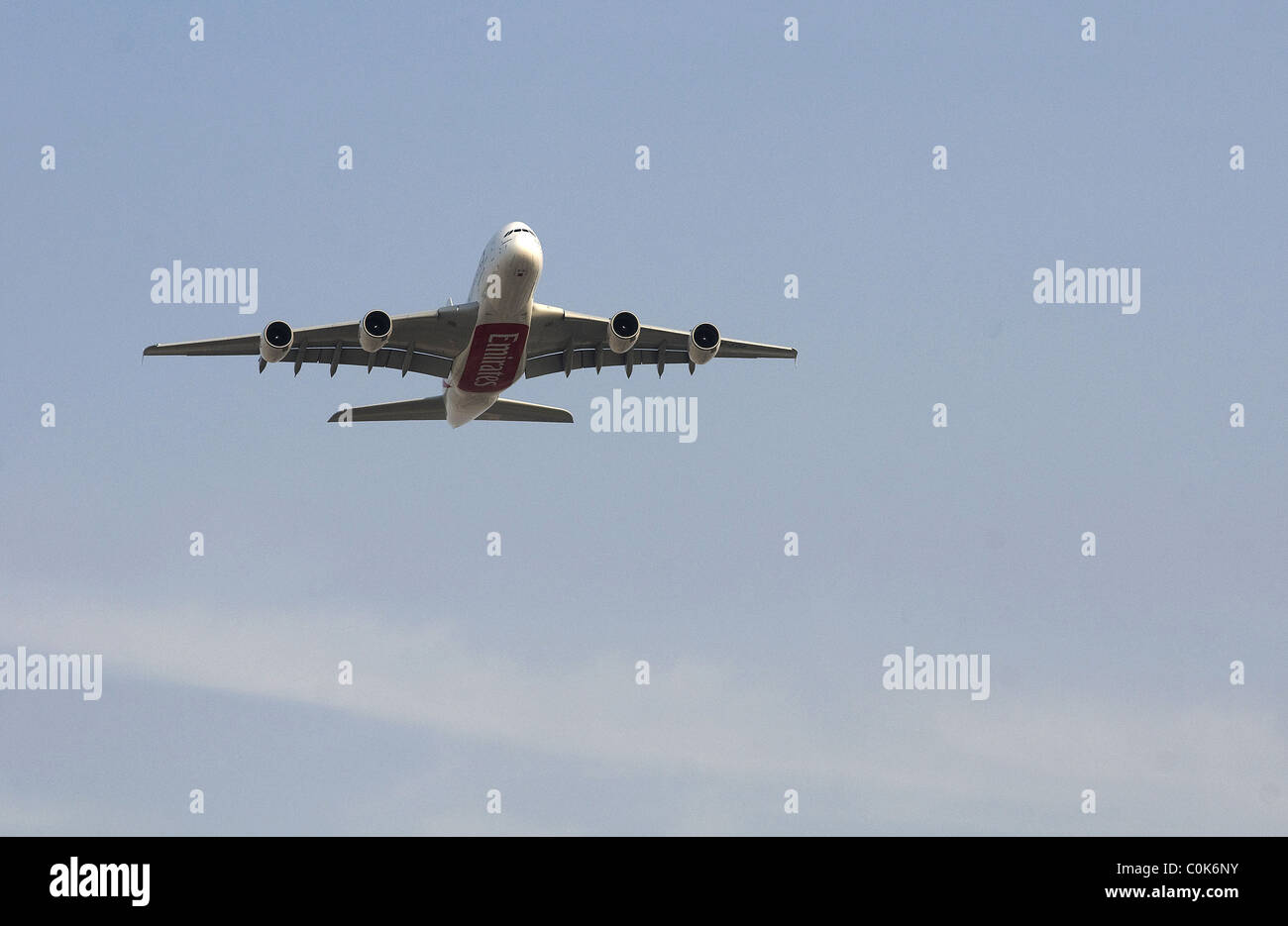 Emirates first Airbus A380 arrives at Dubai International Airport ...