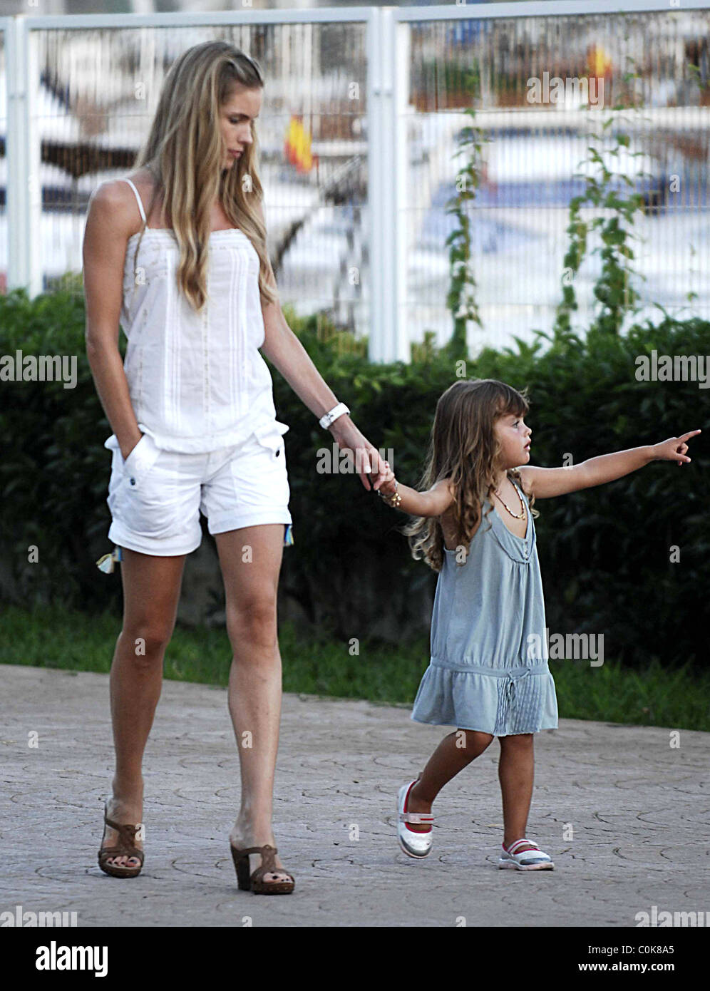 Helen Swedin The wife of footballer Luis Figo on holiday in Ibiza with ...