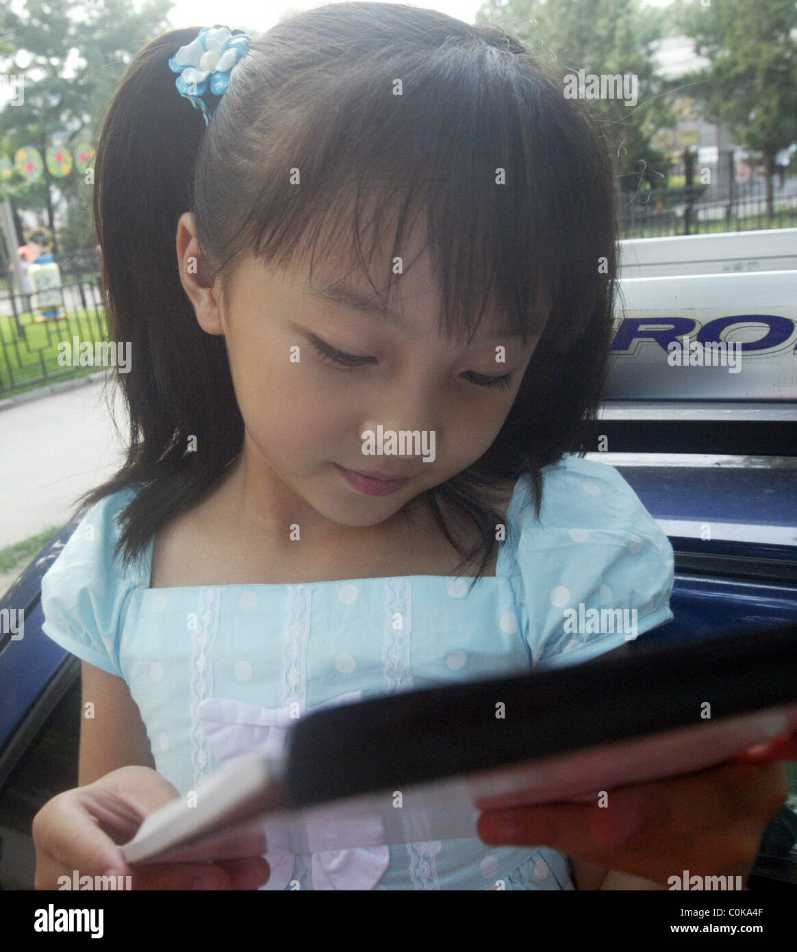 Lin Miaoke a nine years old girl, who was selected to sing " Ord to ...