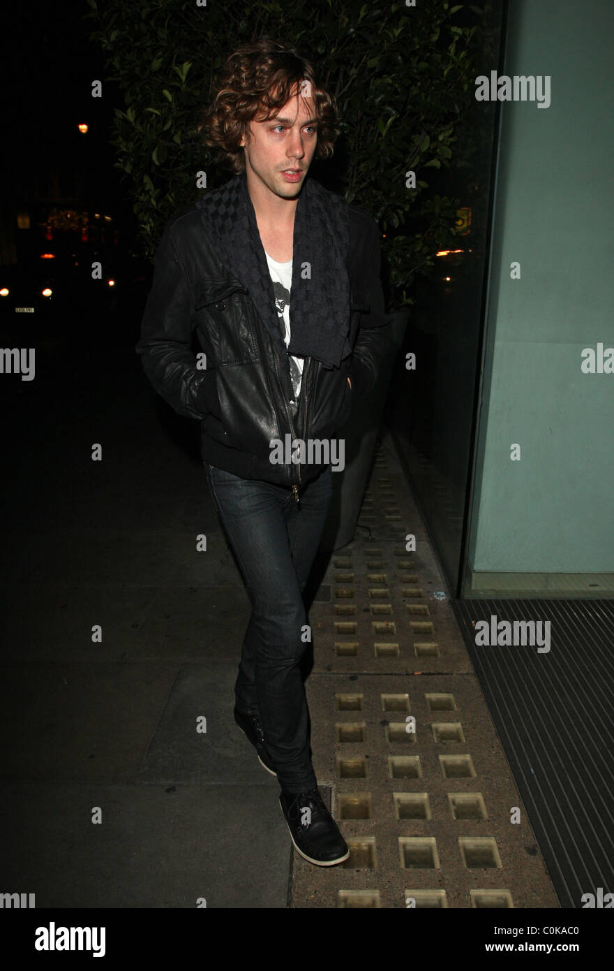 Johnny Borrell arriving at Bungalow 8 for Nick Grimshaw's birthday ...