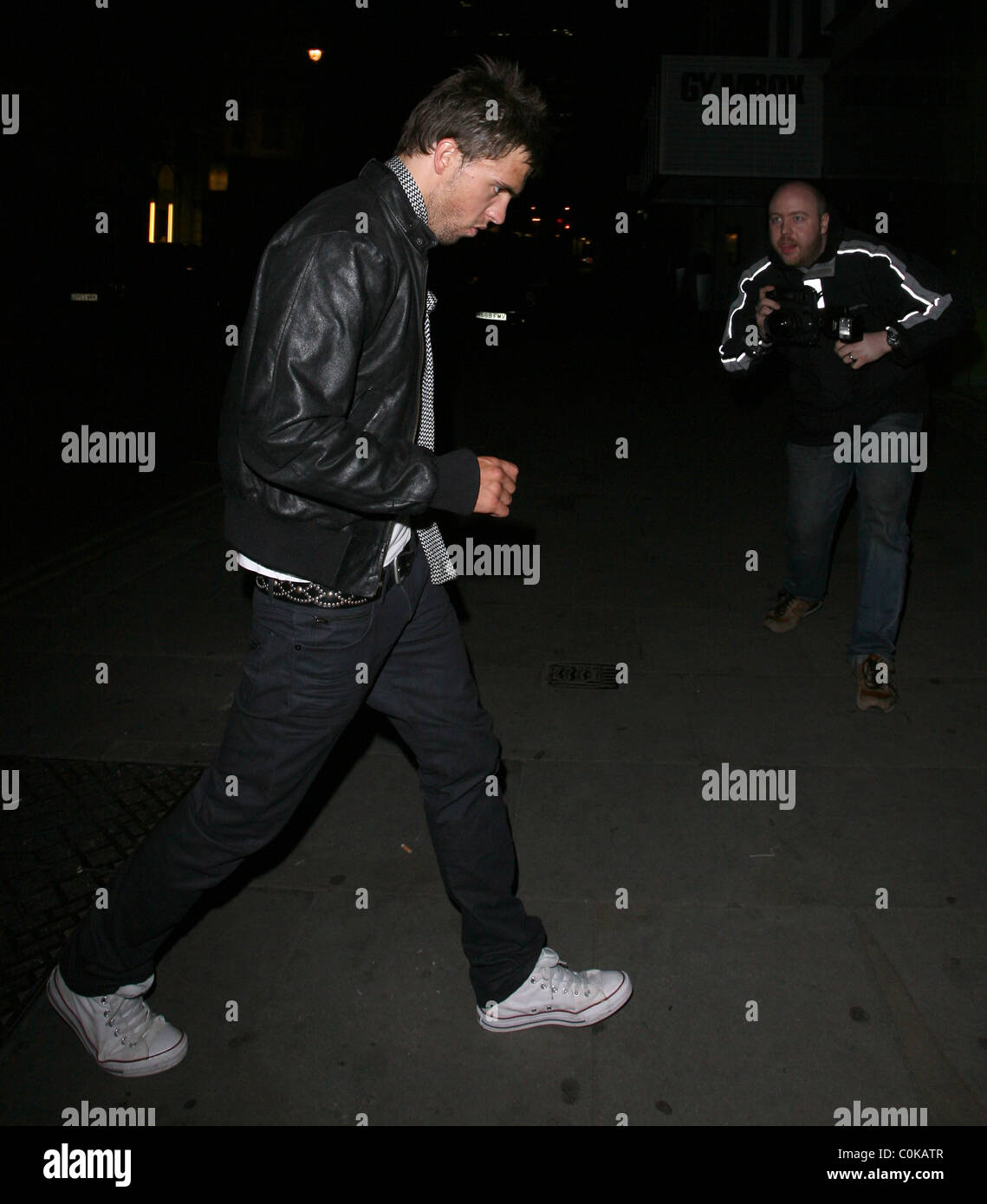 Ex Big Brother 9 contestant Dale Howard leaving Bungalow 8 nightclub ...