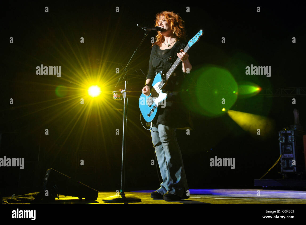 Nancy Wilson of Heart performing live in concert at the Cruzan ...
