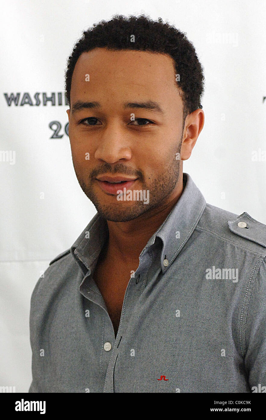 Singer John Legend poses backstage at the 'THISDAY' Africa Rising ...