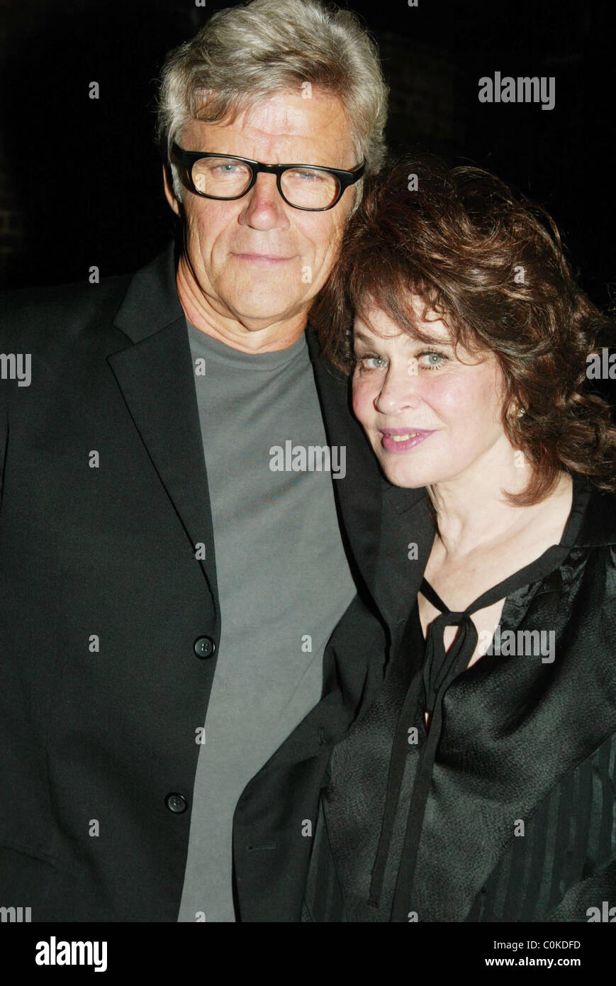 Director Ernest Thompson poses with writer and star Karen Black after a ...