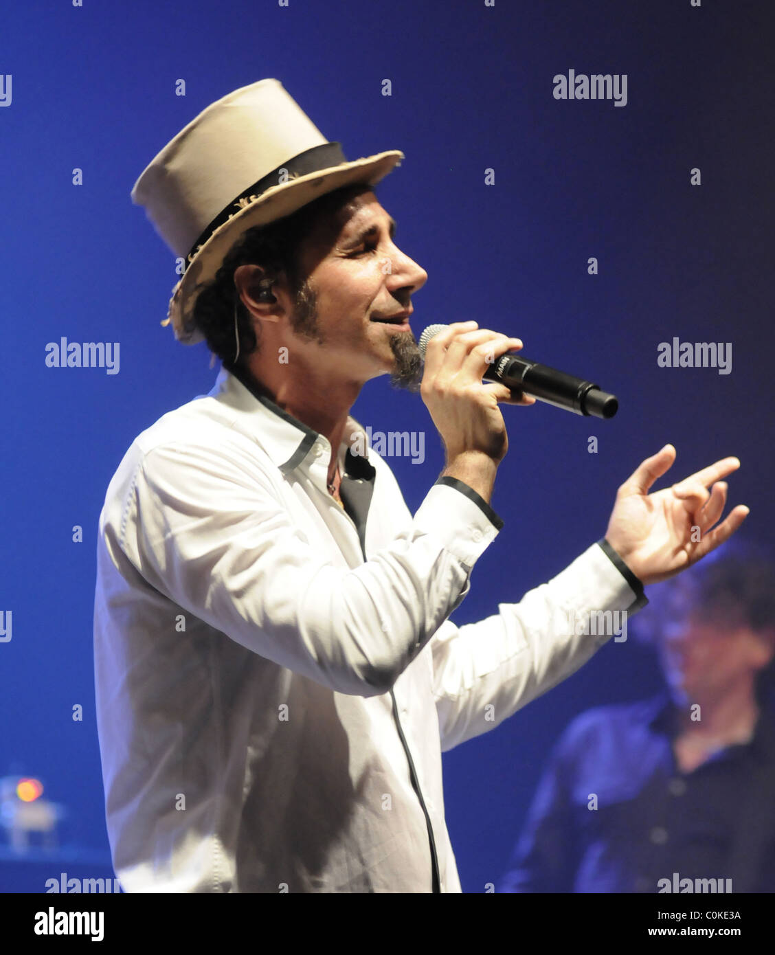 Serj Tankian performing live at the Wiltern Theatre in Los Angeles ...