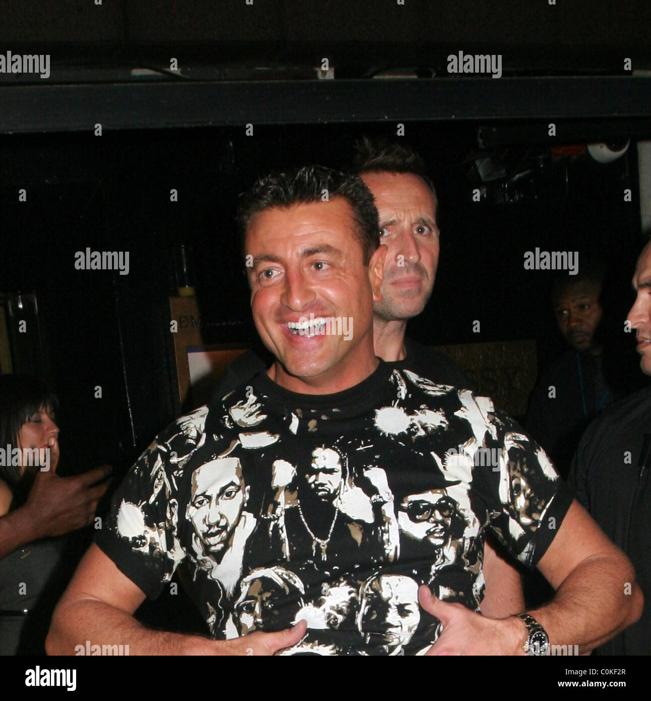 Mario Marconi leaving Embassy nightclub London, England - 16.08.08 ...