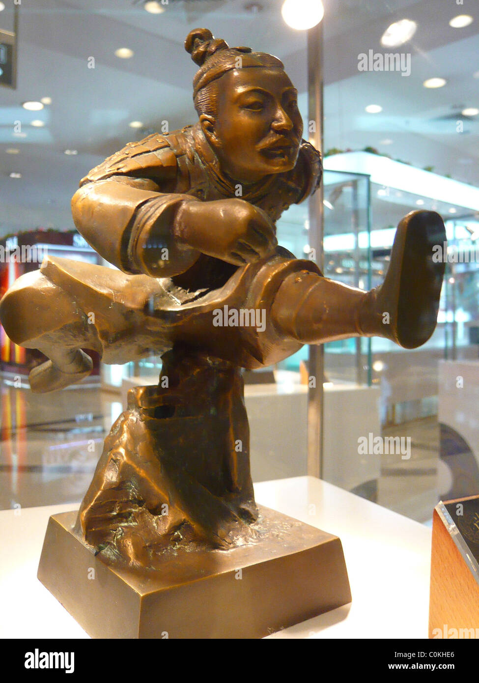 Bronze terra cotta warriors go on display in Beijing, China on August 2 ...