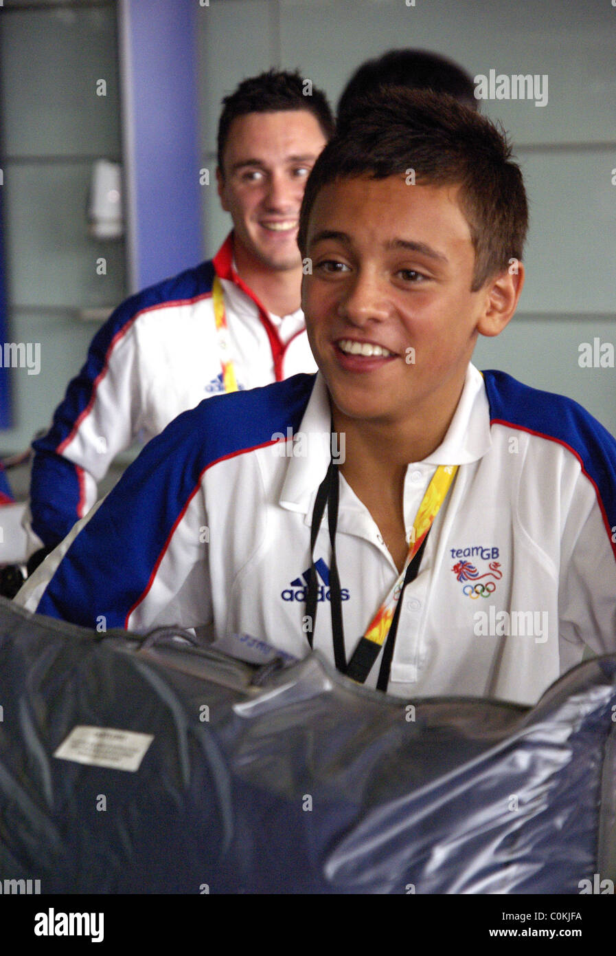 Thomas Daley The 14 year old British diving hopeful arrives into ...