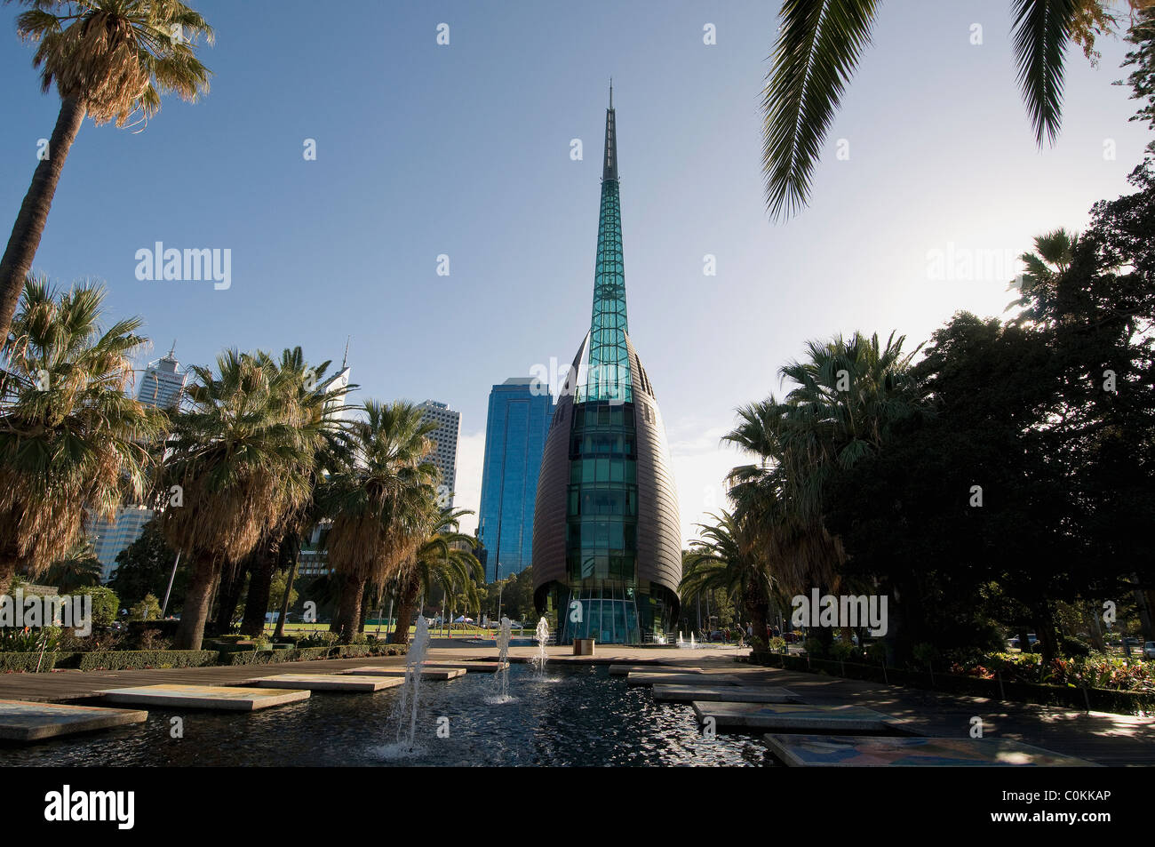 The Bell Tower and the Swan Bells in Perth Western Australia Stock ...