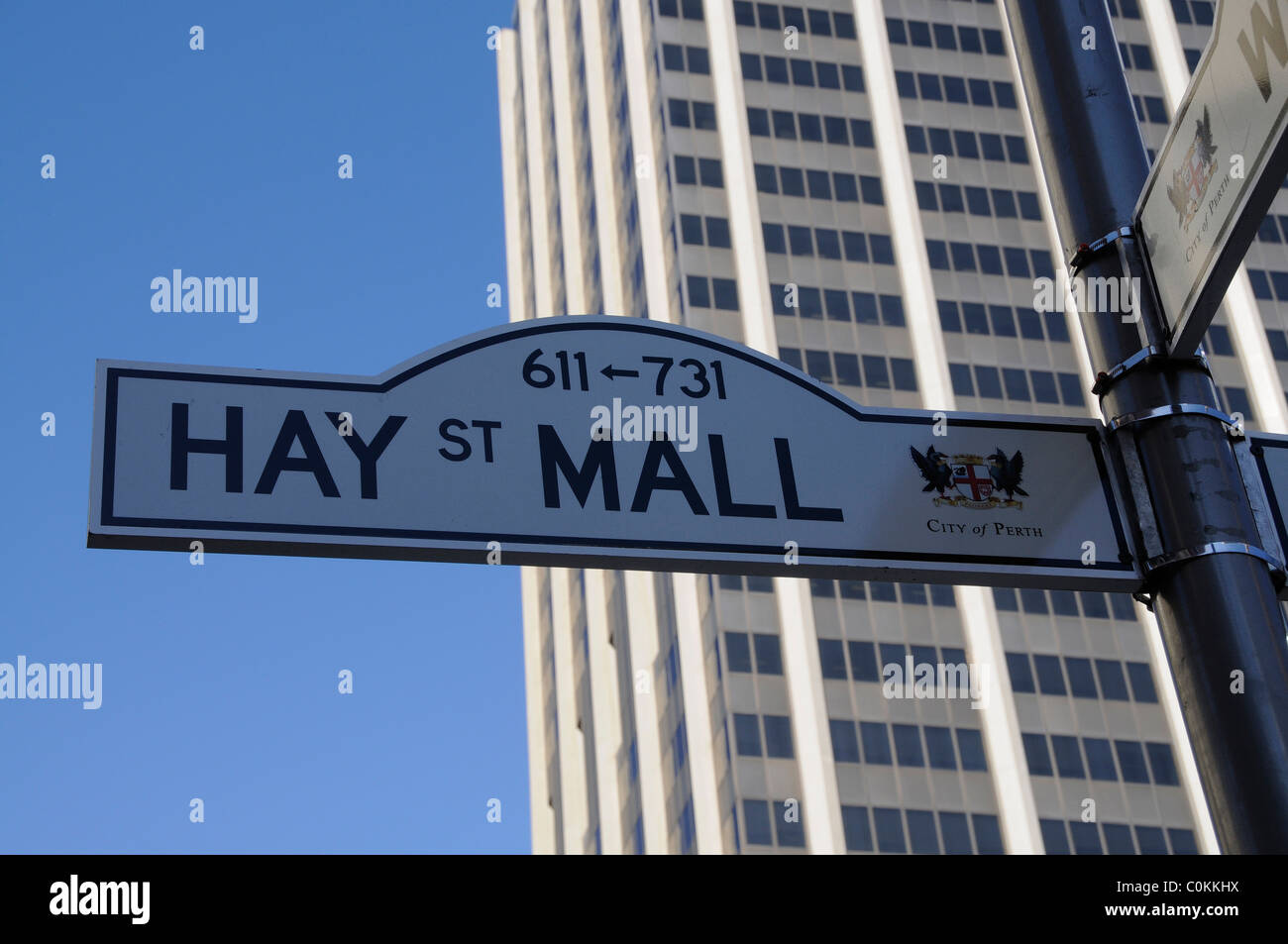 One of Perth's main pedestrian streets, Hay Street Mall, Western ...
