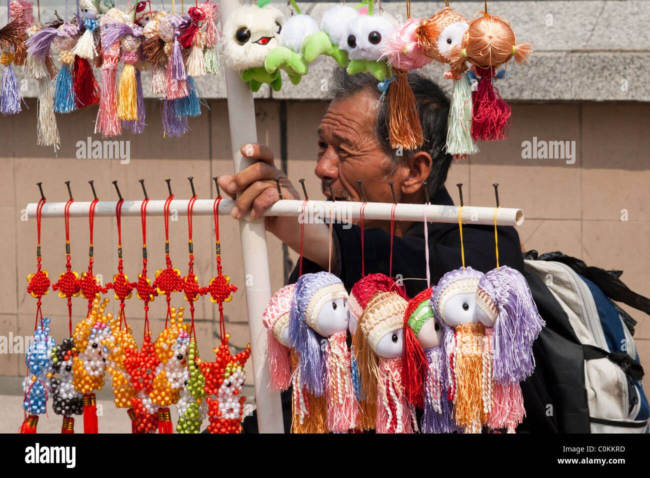 toy vendor on the Bund, Shanghai Stock Photo - Alamy