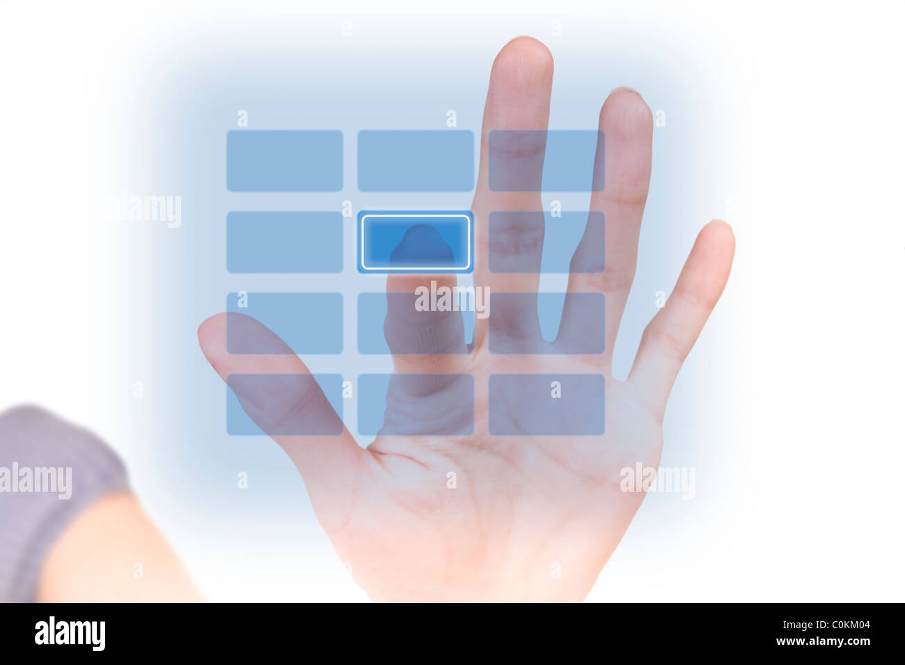 Pushing virtual access button hi-res stock photography and images - Alamy