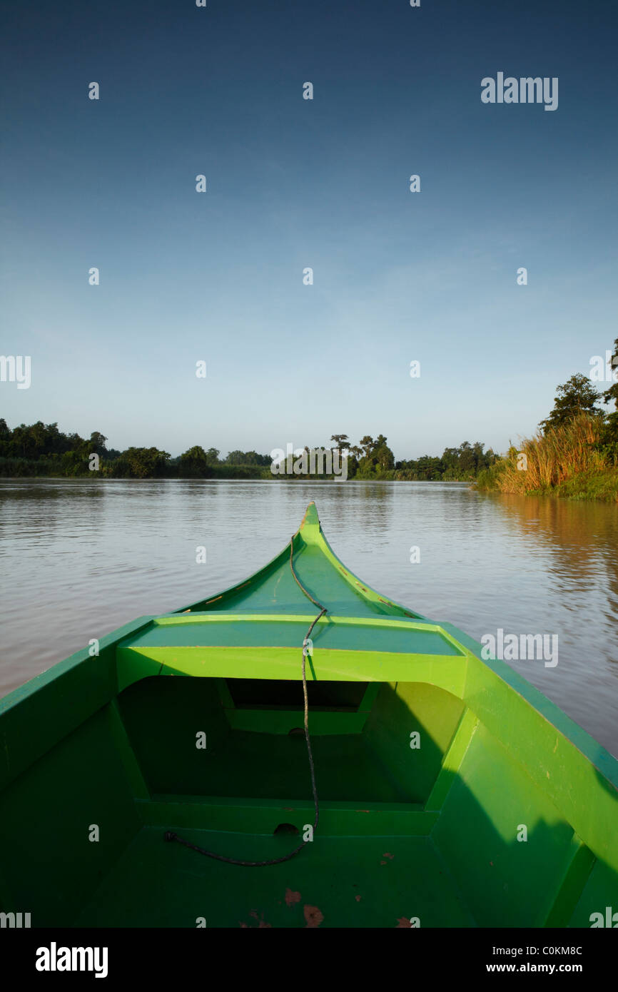 River safari - Kinabatangan river, Sabah, Malaysia Stock Photo - Alamy
