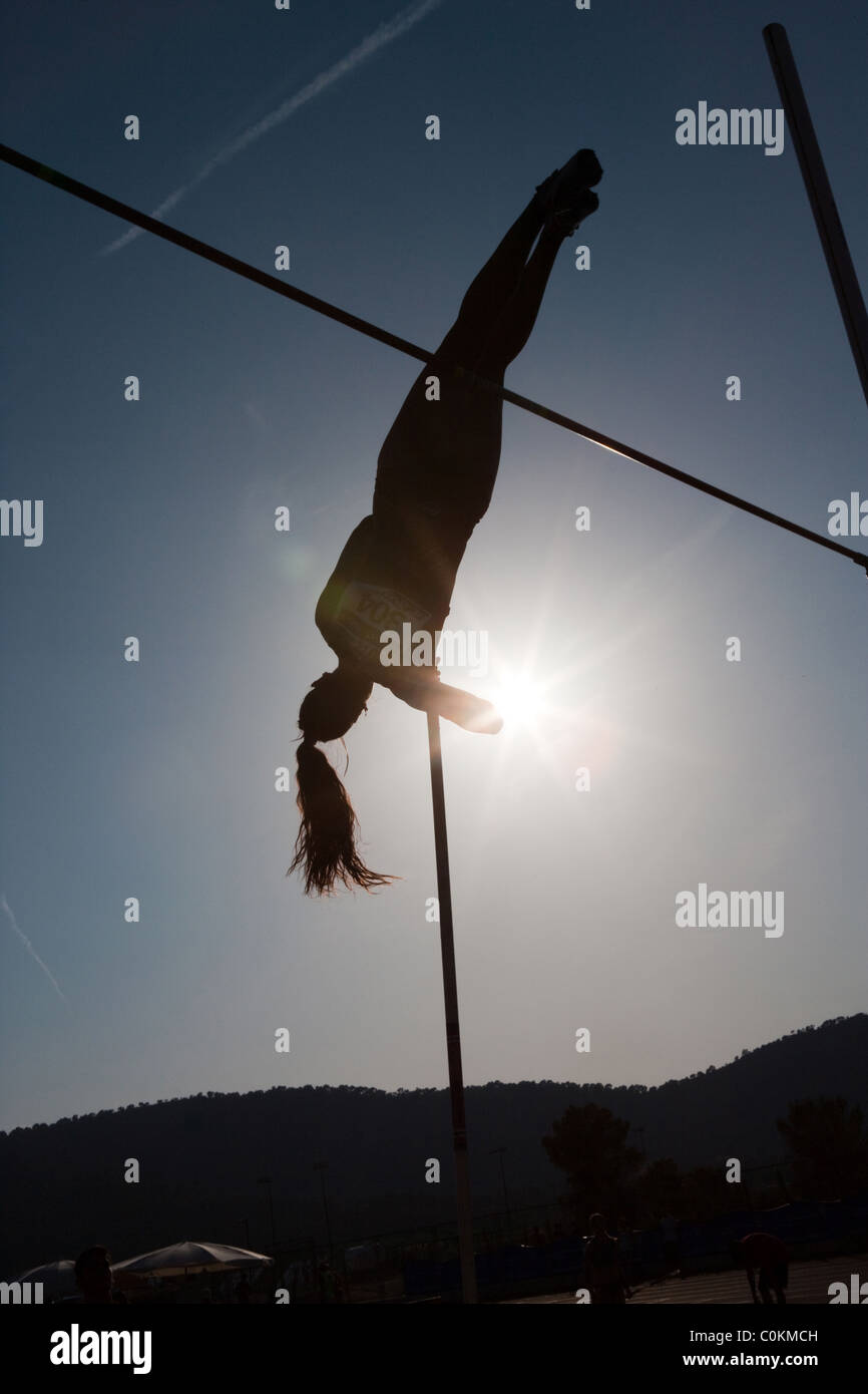 Pole vault jump hi-res stock photography and images - Alamy