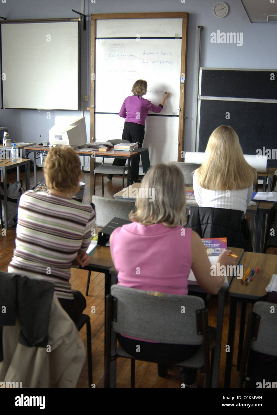 classroom of woman adult learning Stock Photo - Alamy