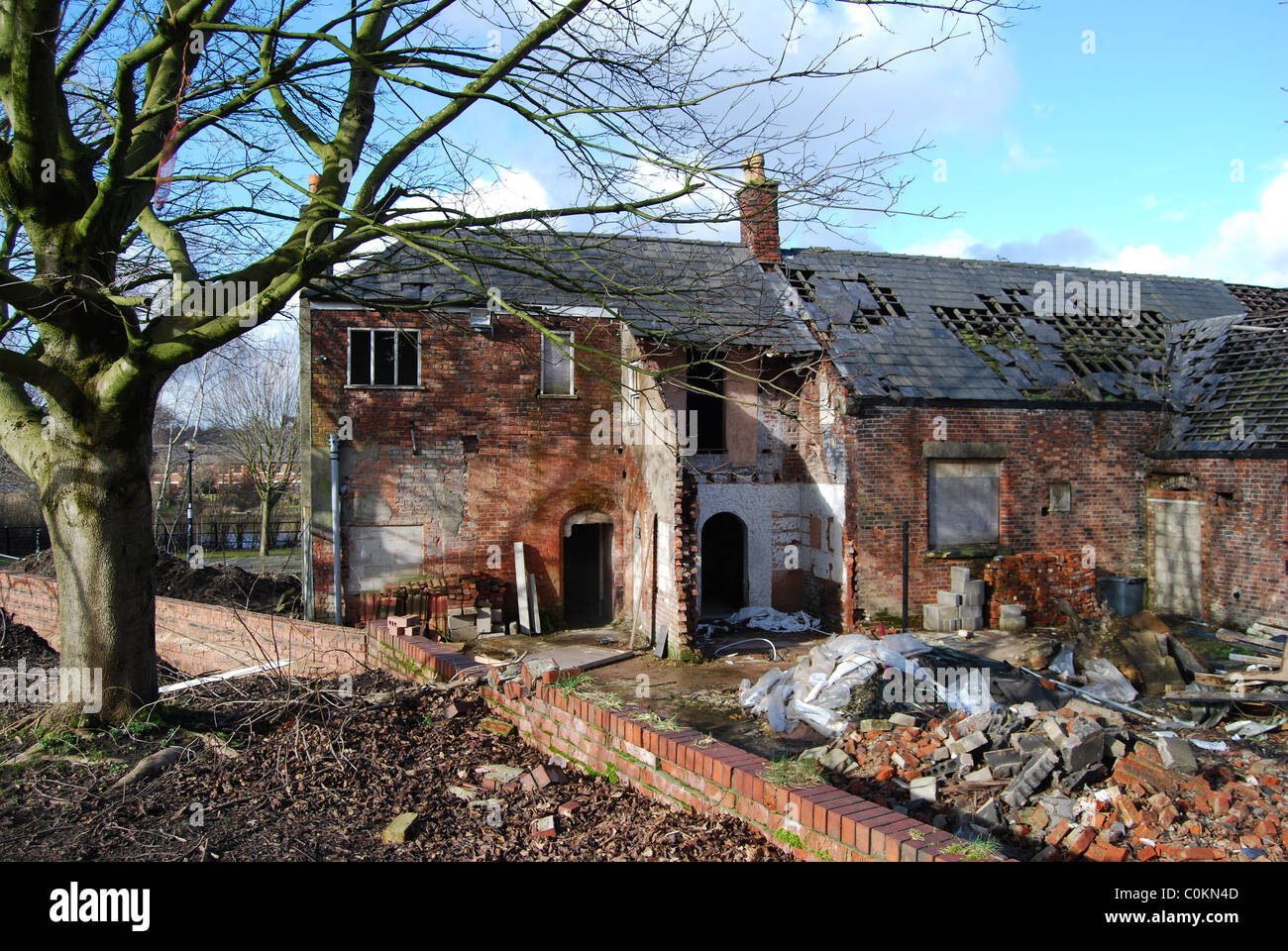 Dilapidated school house, Trafford Stock Photo - Alamy