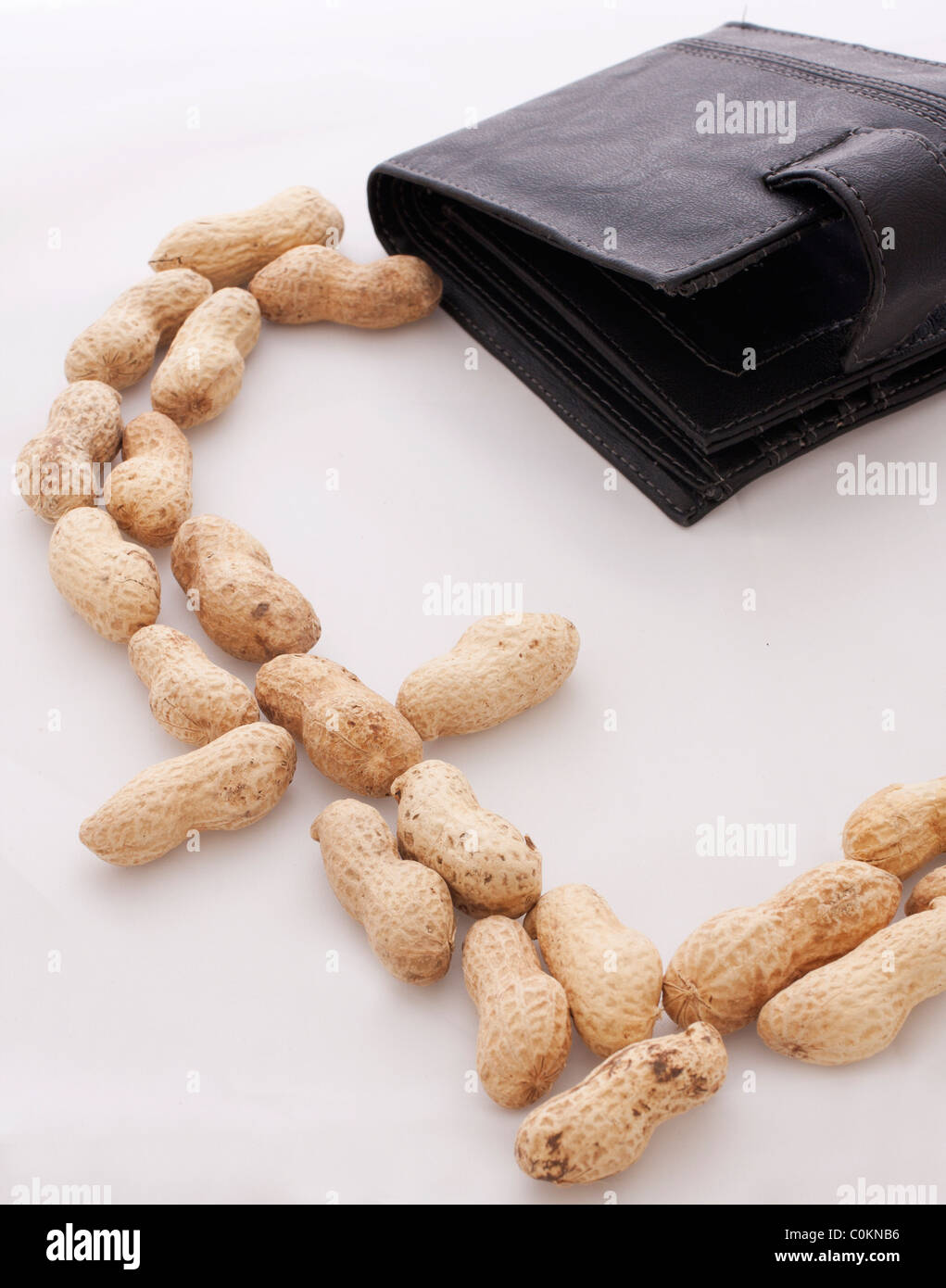 No money; just peanuts Stock Photo - Alamy