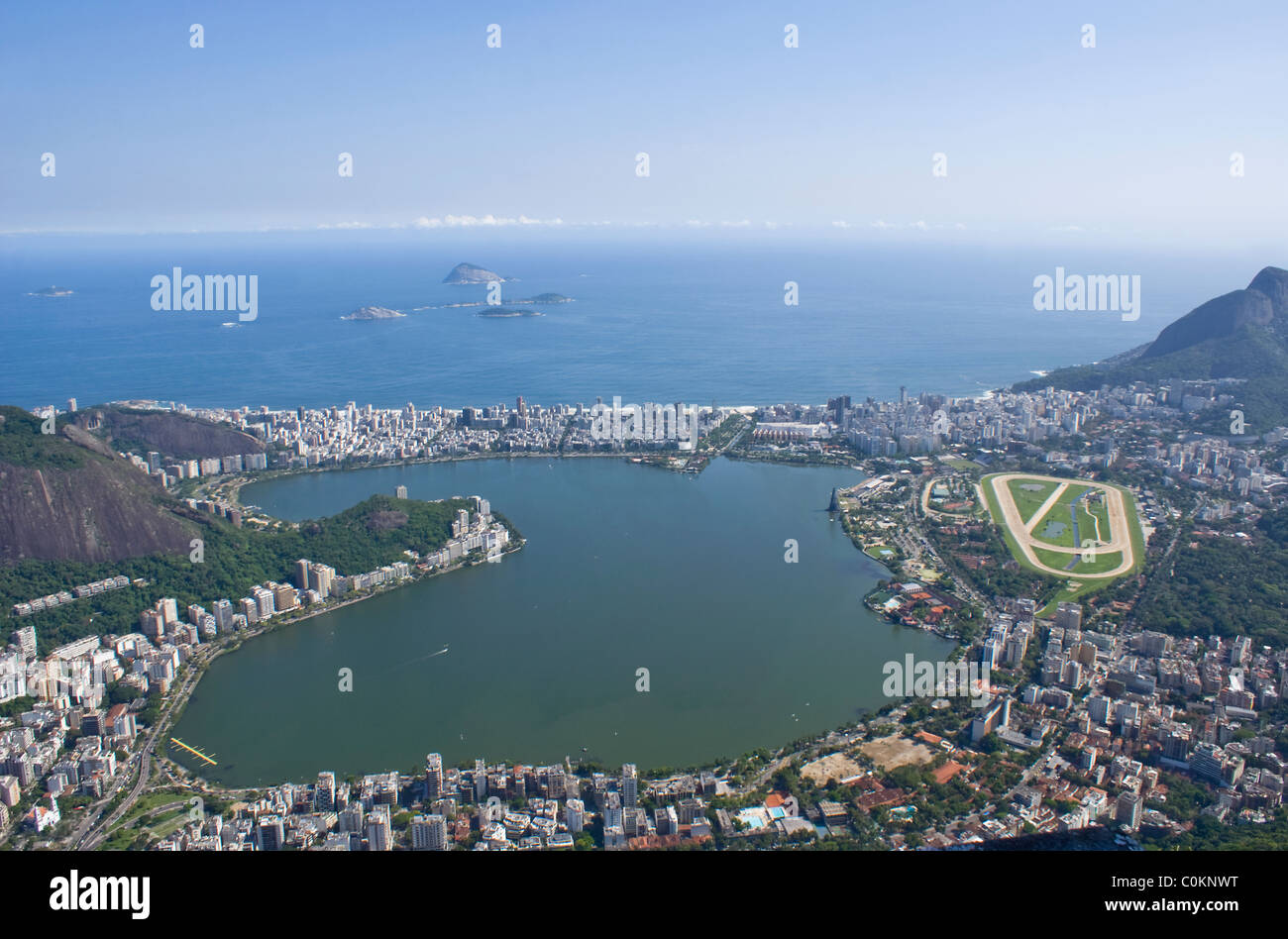 Panoramic aerial view of Rio De Janero Stock Photo - Alamy